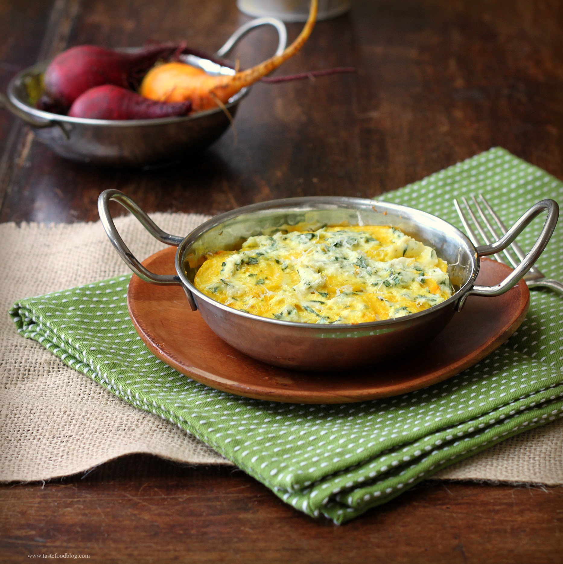 Roasted Yellow Beet and Ricotta Tian – TasteFood